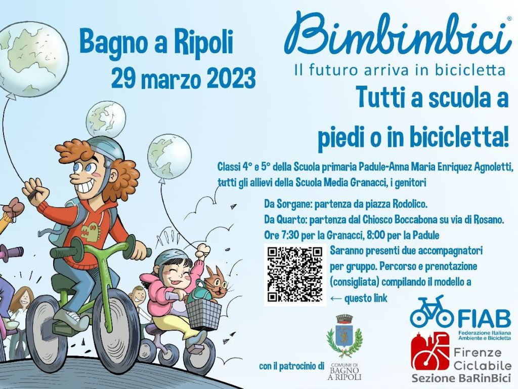 A scuola su due ruote con Bimbinbici, a Bagno a Ripoli torna il progetto 'bike to school'